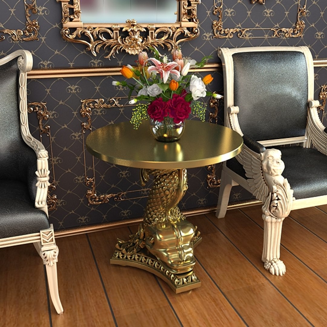 3d Decorative Table Base Fish