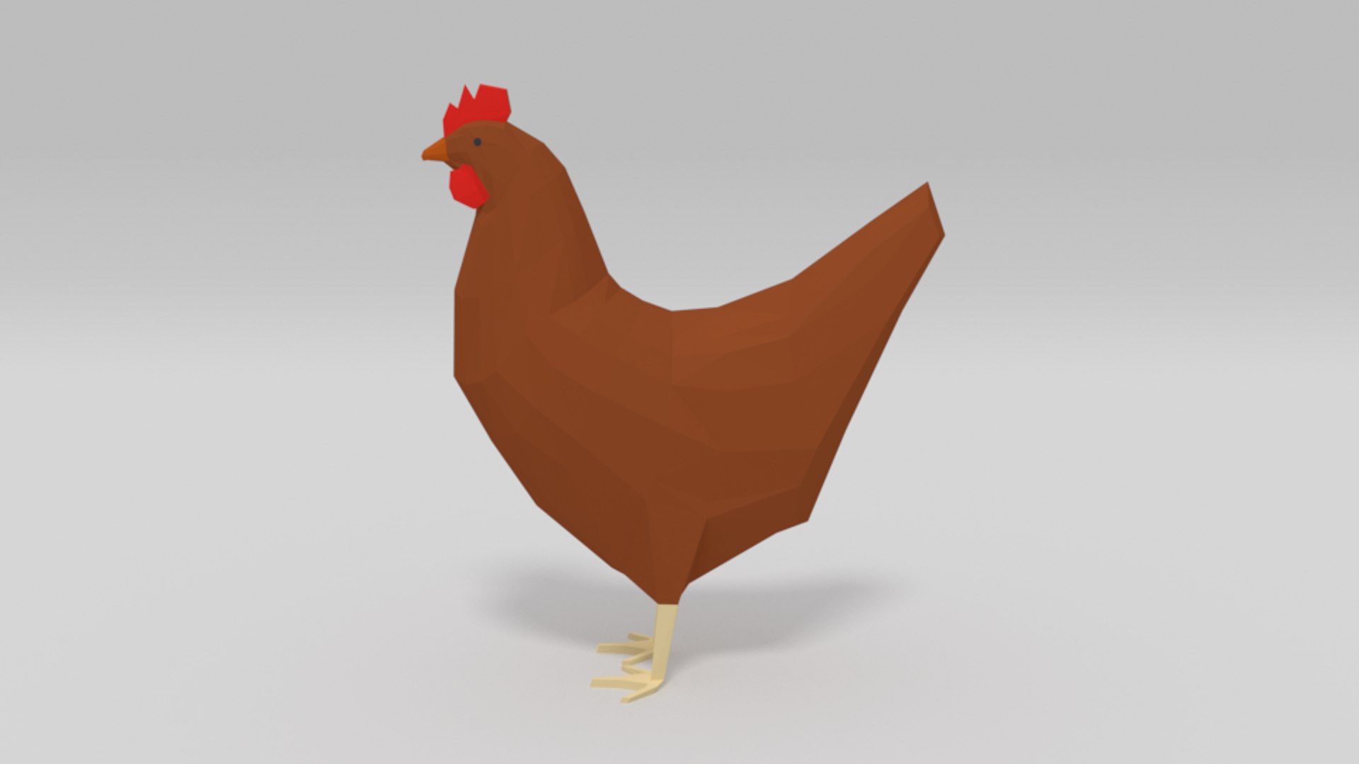 3D chicken cartoon model - TurboSquid 1440653
