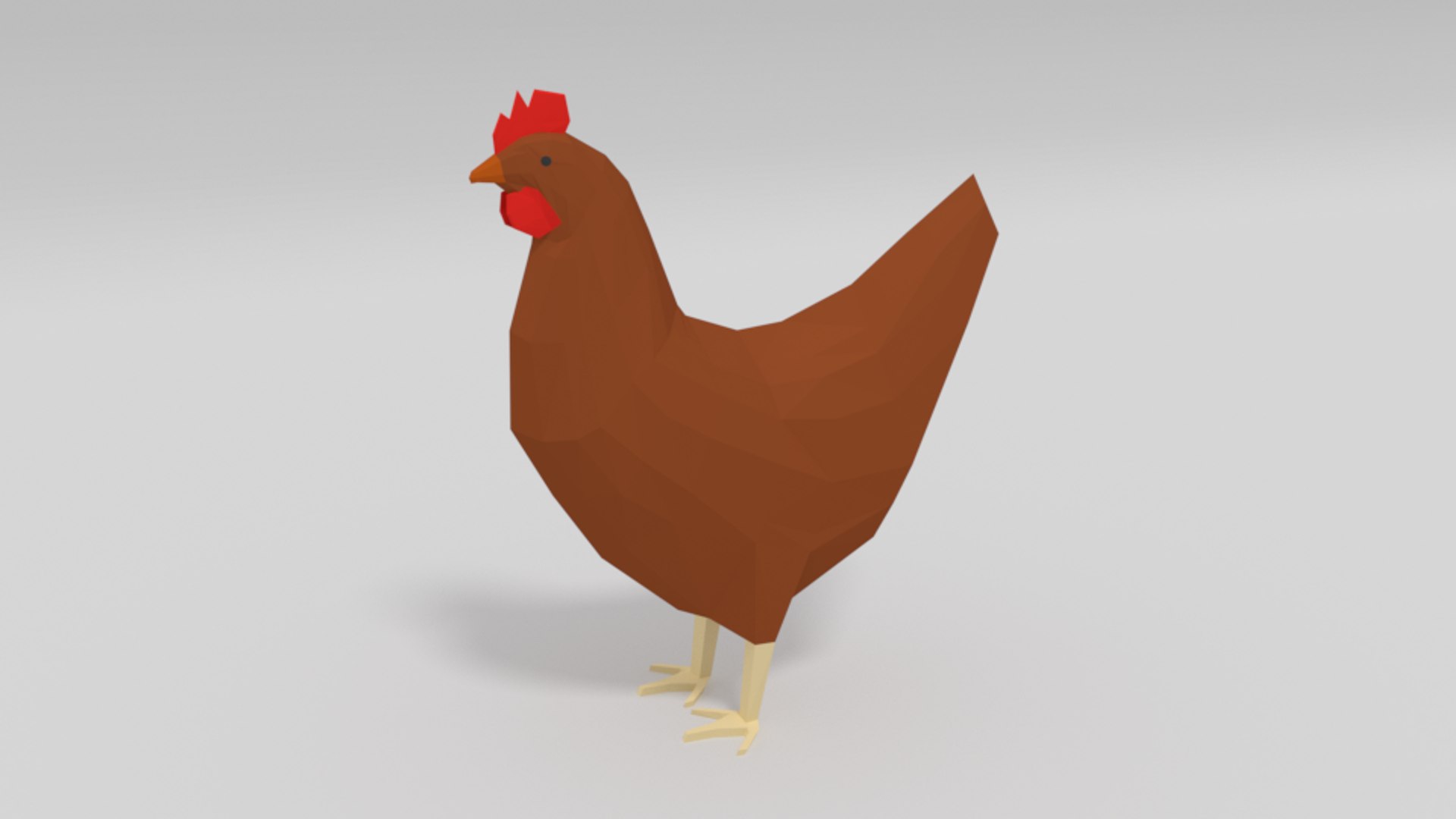 3D chicken cartoon model - TurboSquid 1440653