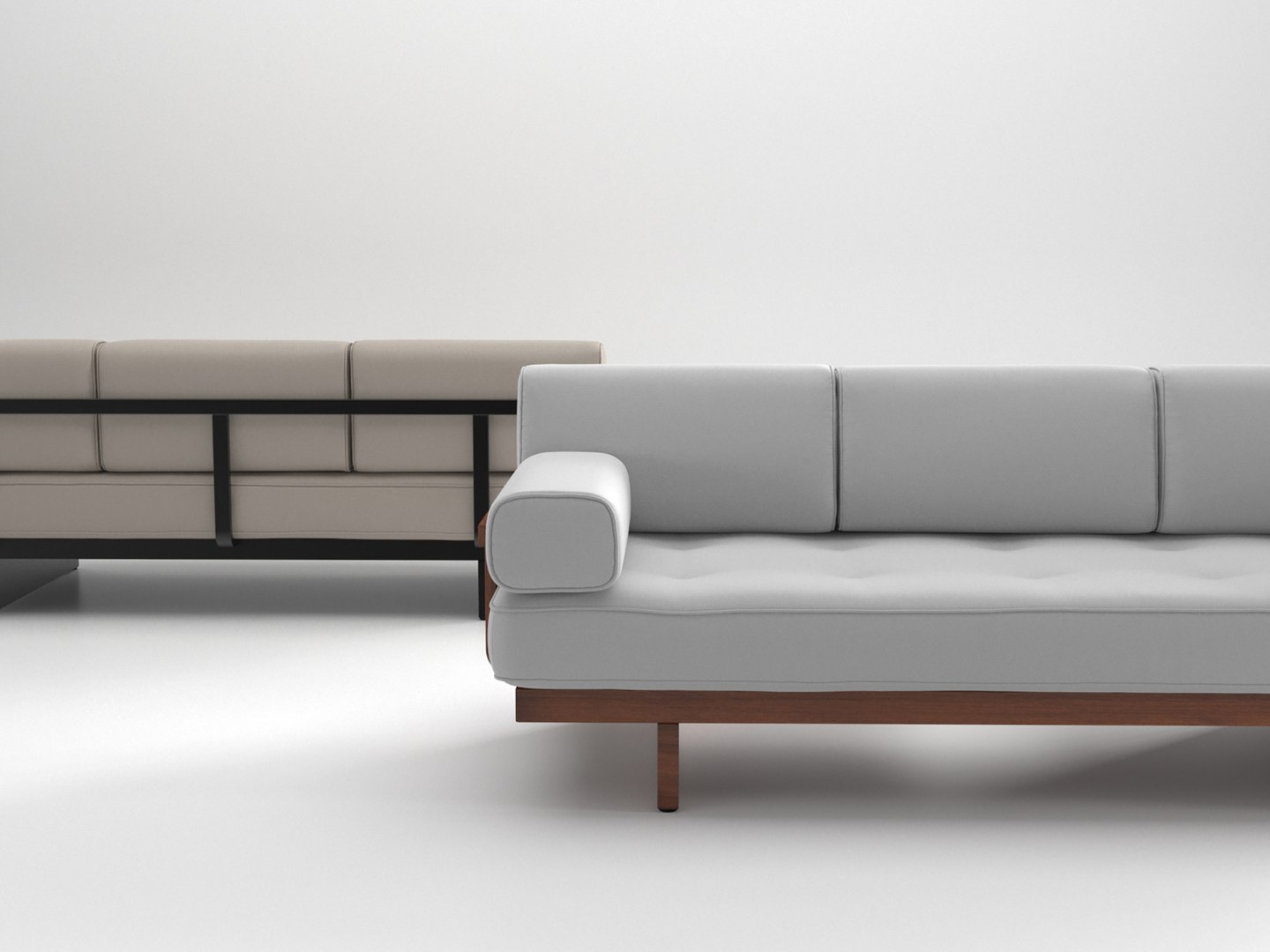 3D DS-80 703 Sofa With Armrests Outdoor Model - TurboSquid 2162370