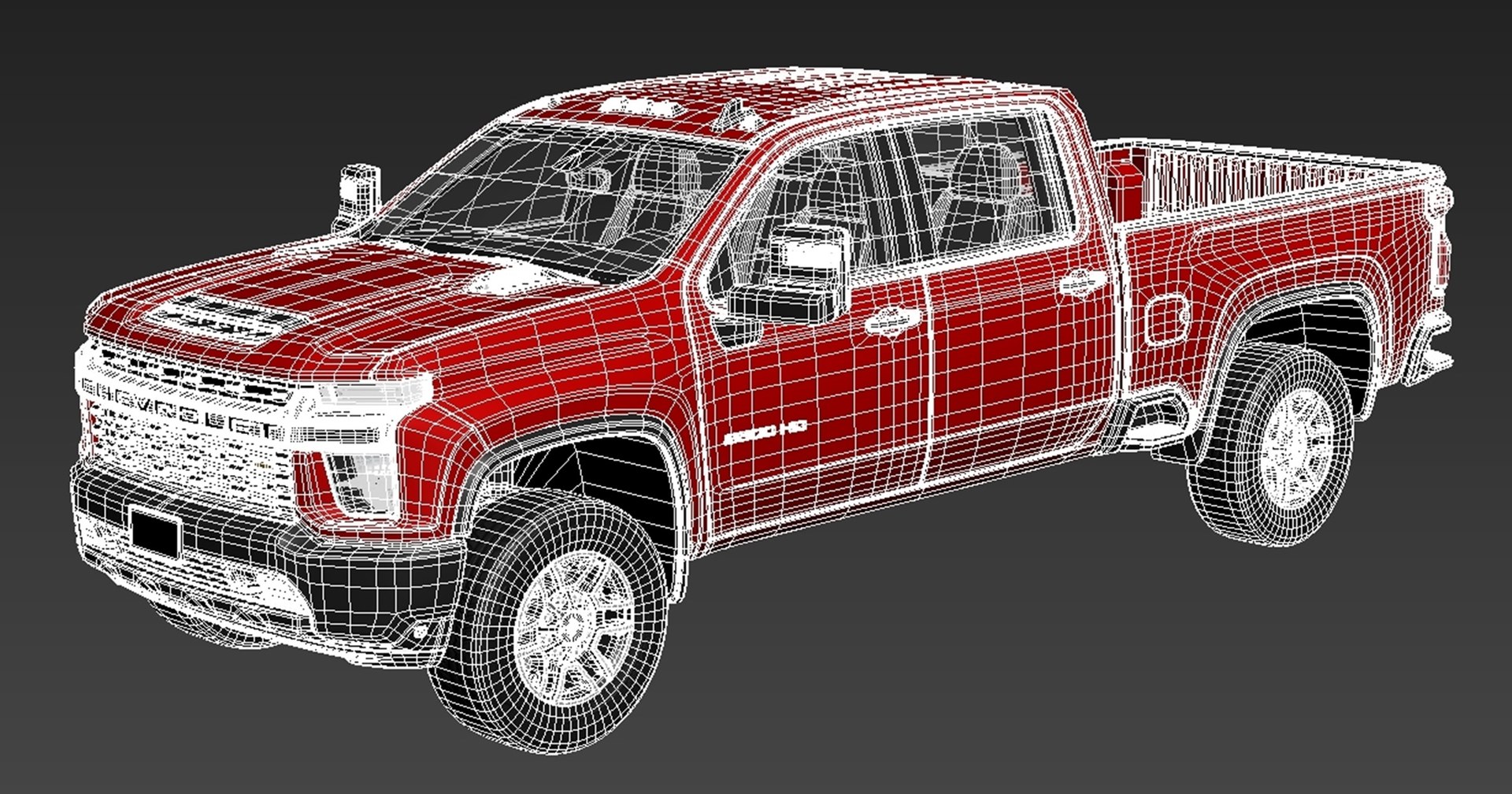 3D Chevrolet Silverado 2500HD 2020 Model - TurboSquid 2219545