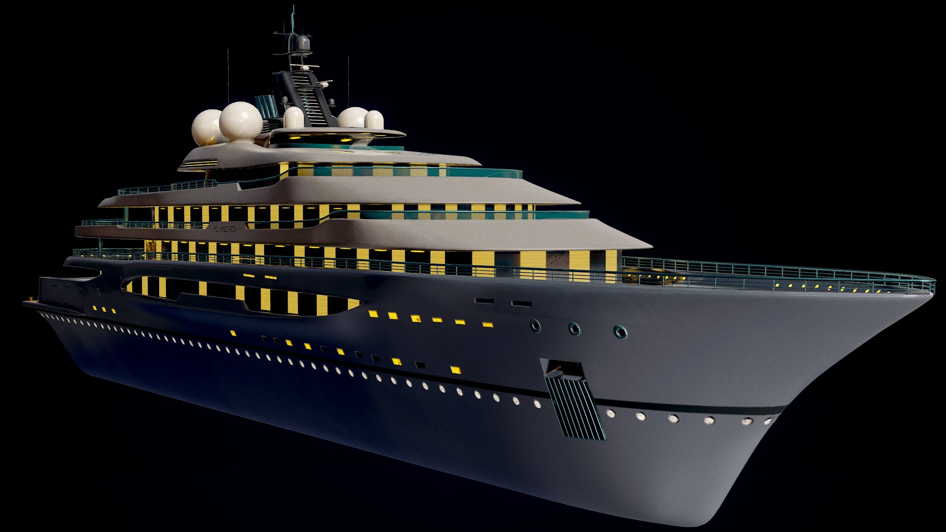 3D flying fox ship model - TurboSquid 1619280