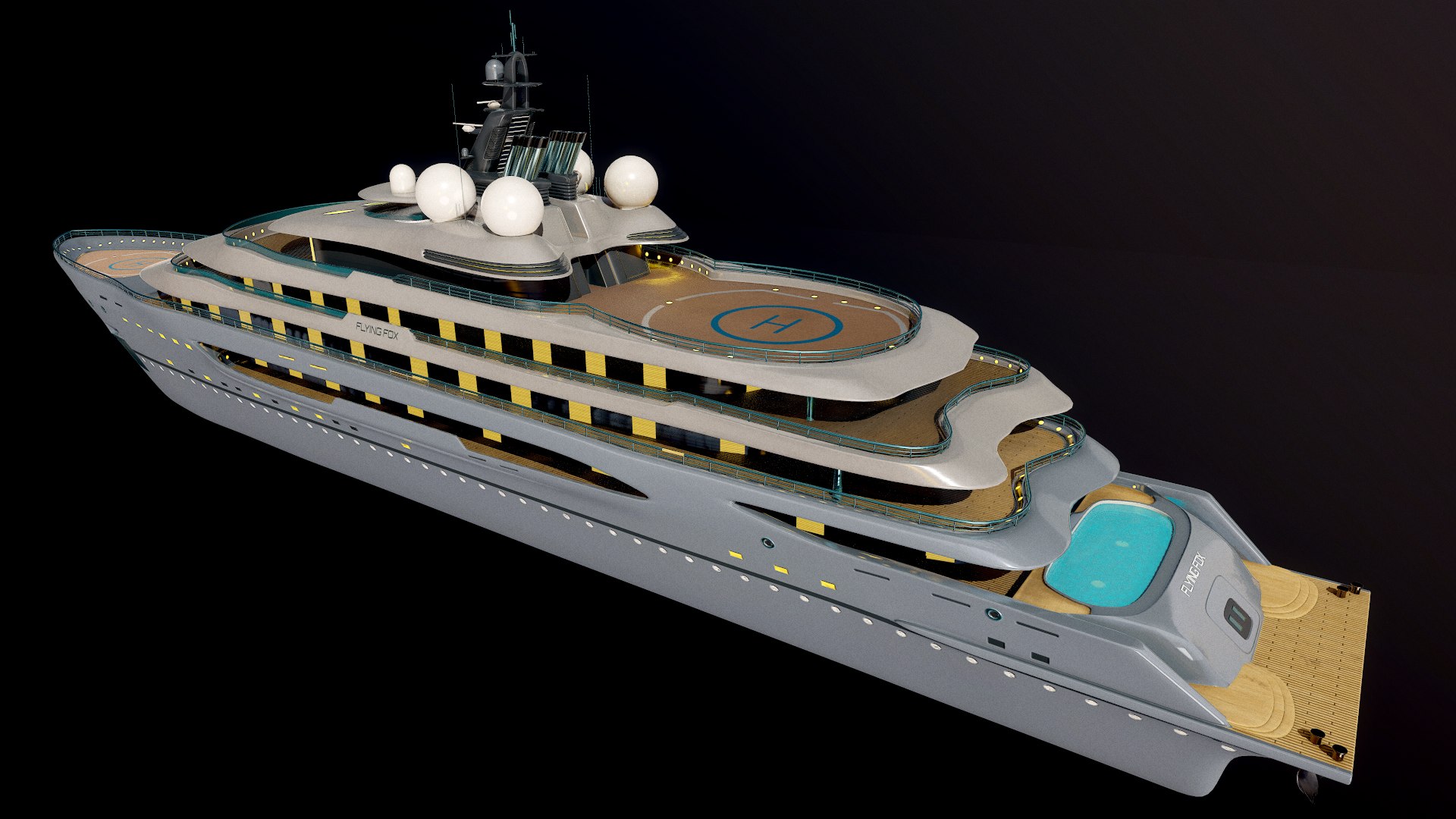 3D flying fox ship model - TurboSquid 1619280