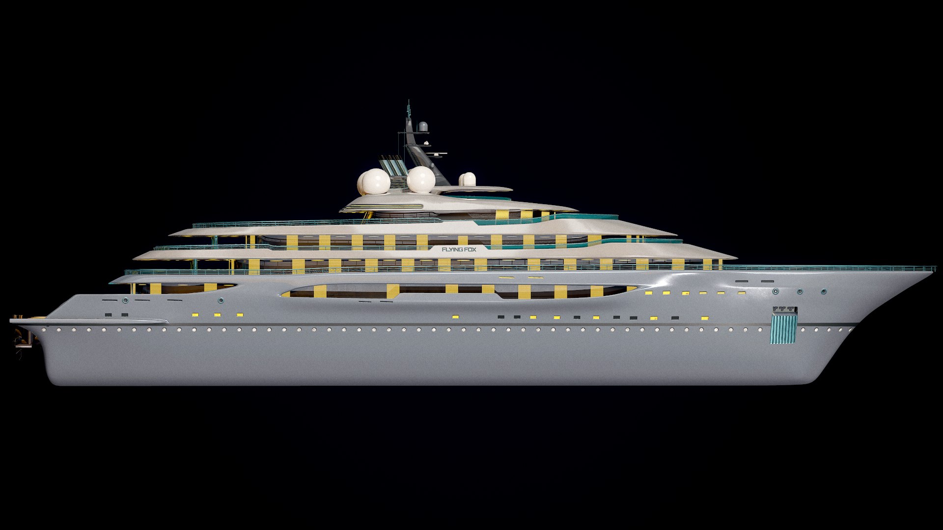 3D flying fox ship model - TurboSquid 1619280