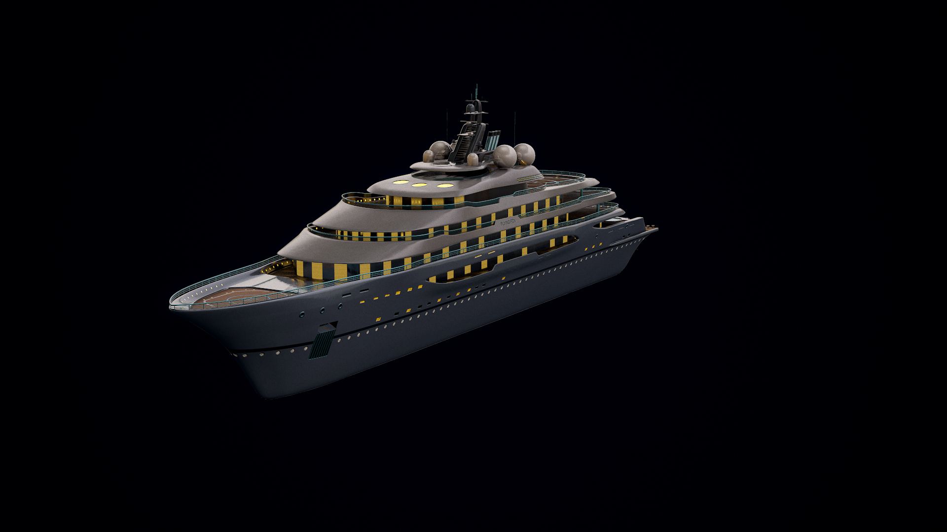 3D flying fox ship model - TurboSquid 1619280