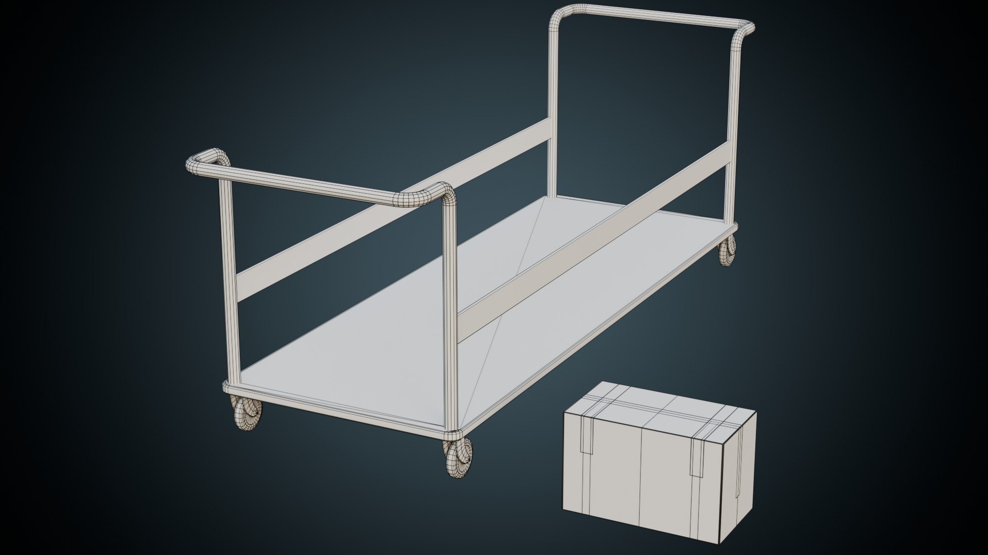 3D Model Transport Trolley 1B - TurboSquid 2289028