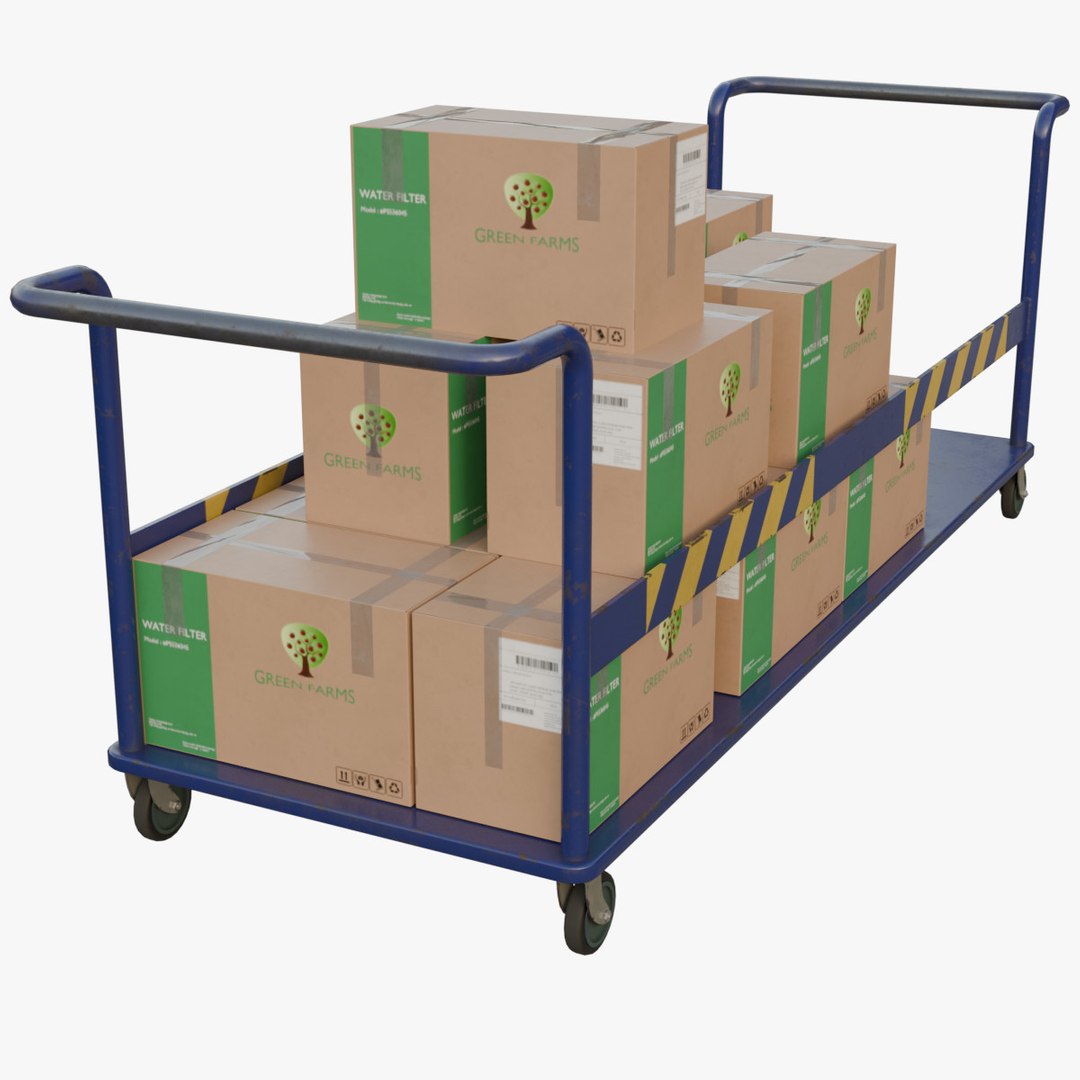 3D Model Transport Trolley 1B - TurboSquid 2289028