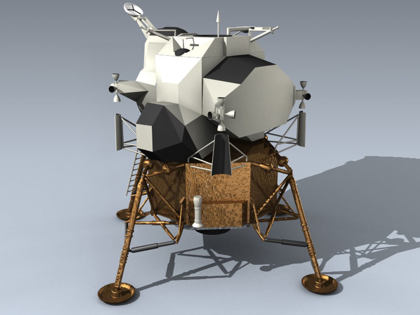 3d Eagle Lunar Lander Lem Model