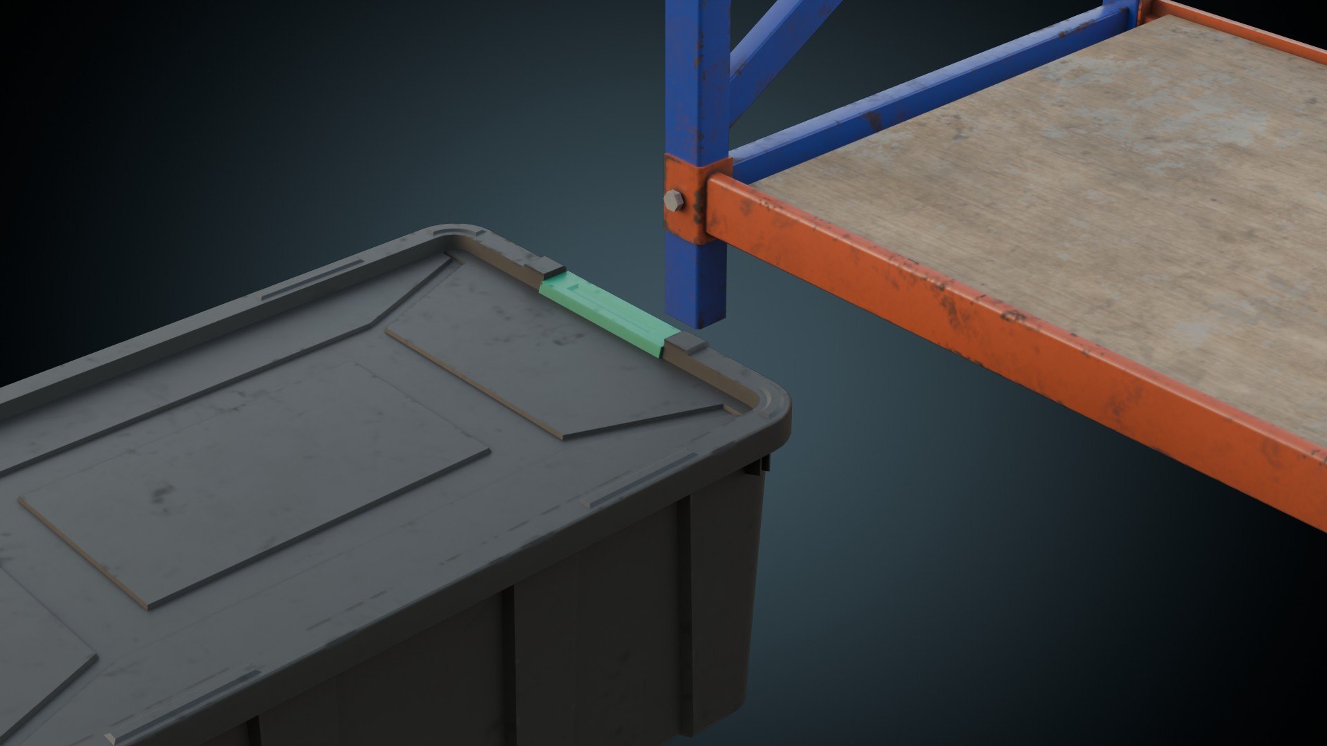 3D Shelf And Storage Box 1B Model - TurboSquid 2296056