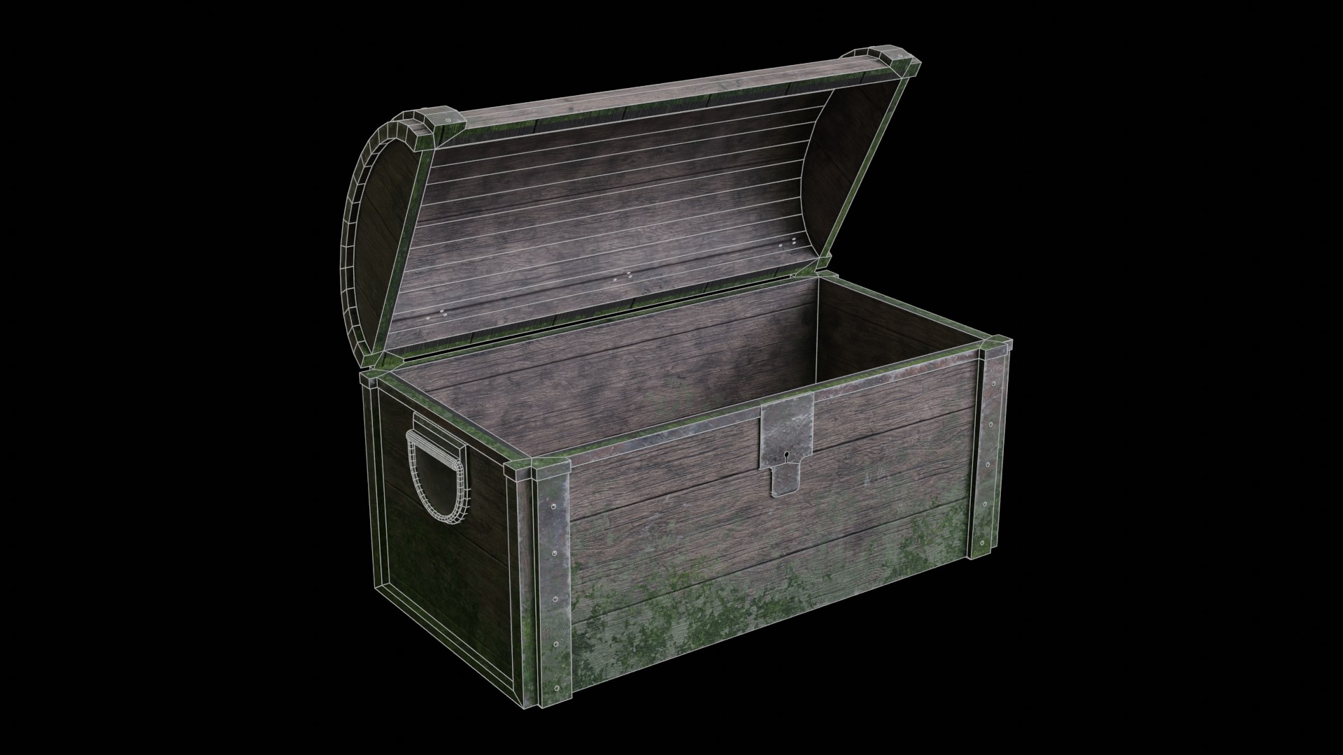 Mossy Waterlogged Treasure Chest 4K Model - TurboSquid 1951309