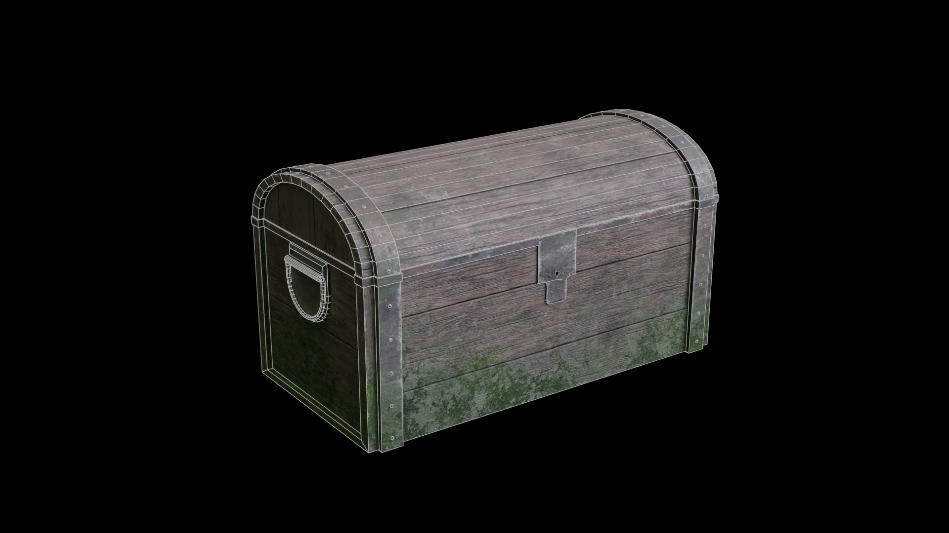 Mossy Waterlogged Treasure Chest 4K Model - TurboSquid 1951309