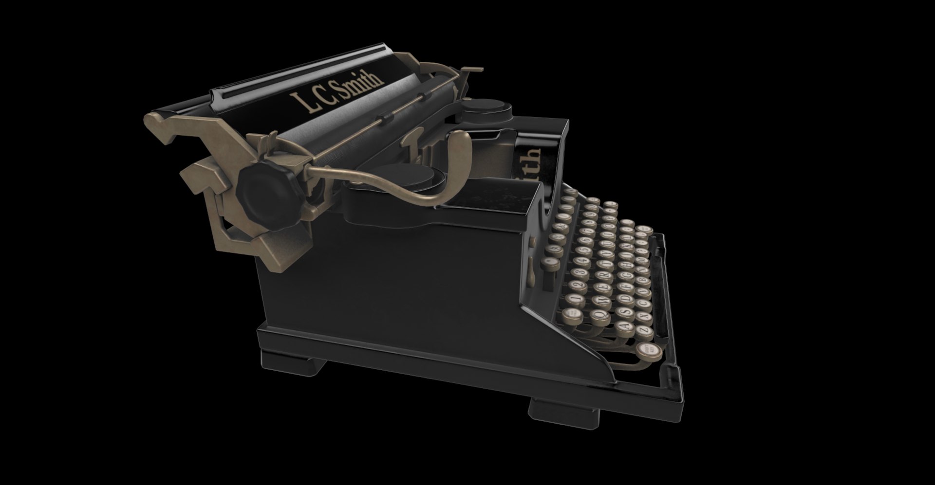 3D Vintage Typewriter - TurboSquid 2283505