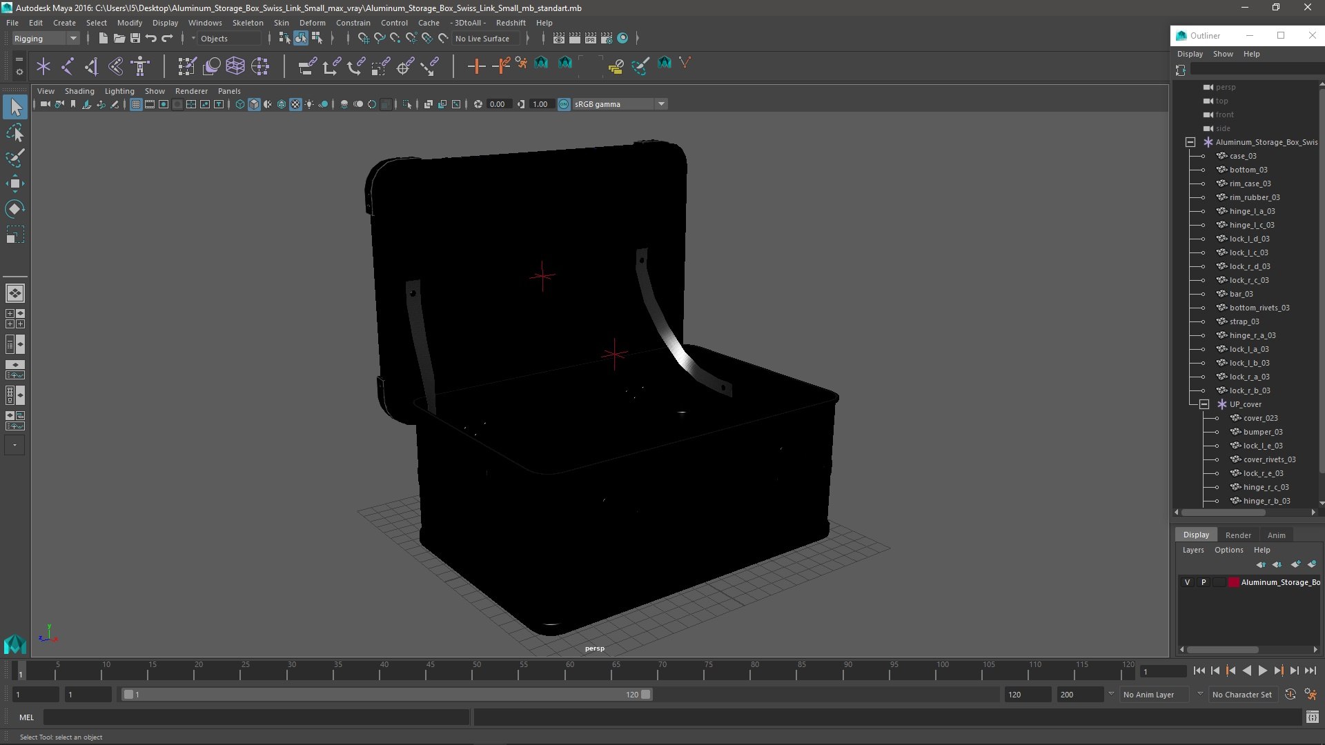 3D Aluminum Storage Box Swiss Link Small Model - TurboSquid 2218563