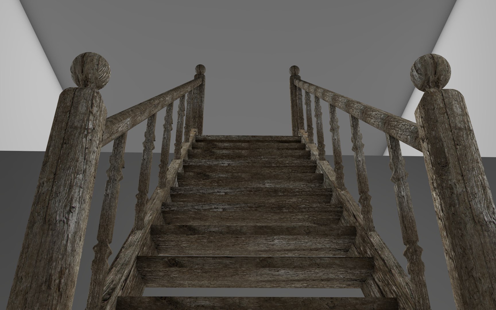 Old Staircase House 3d Model