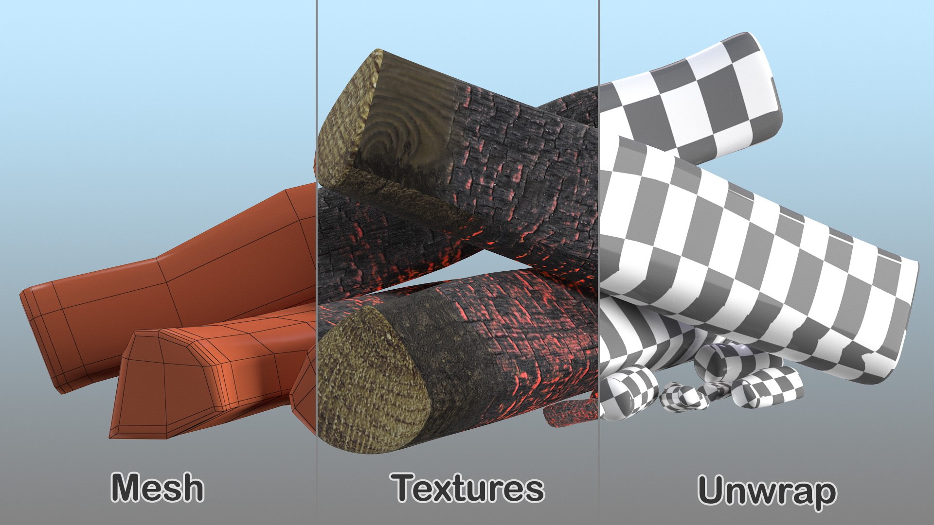 3D Firewood Embers Model - TurboSquid 1486789