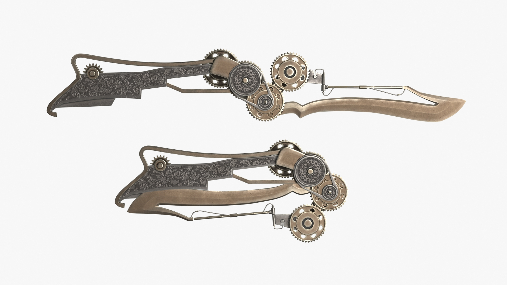 3D model Steampunk Mechanical Knife - TurboSquid 2016088