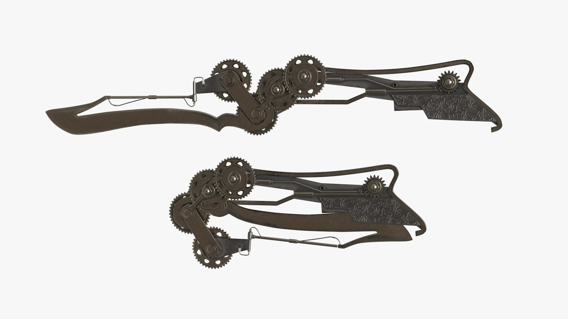 3D model Steampunk Mechanical Knife - TurboSquid 2016088