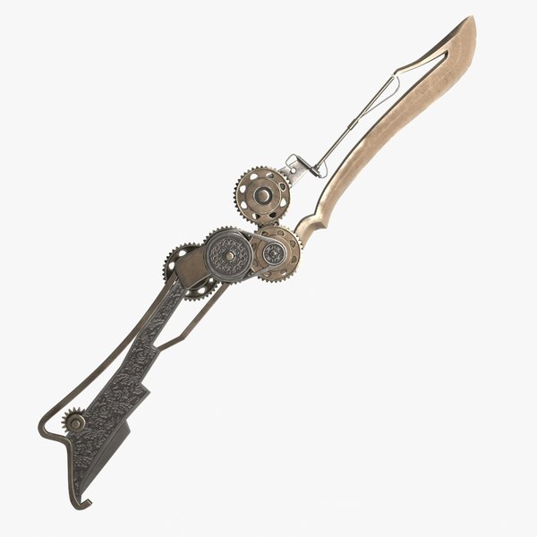 3D model Steampunk Mechanical Knife - TurboSquid 2016088
