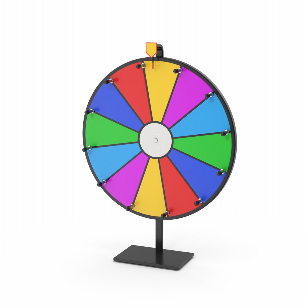 Prize Wheel 3D Model - TurboSquid 2183615