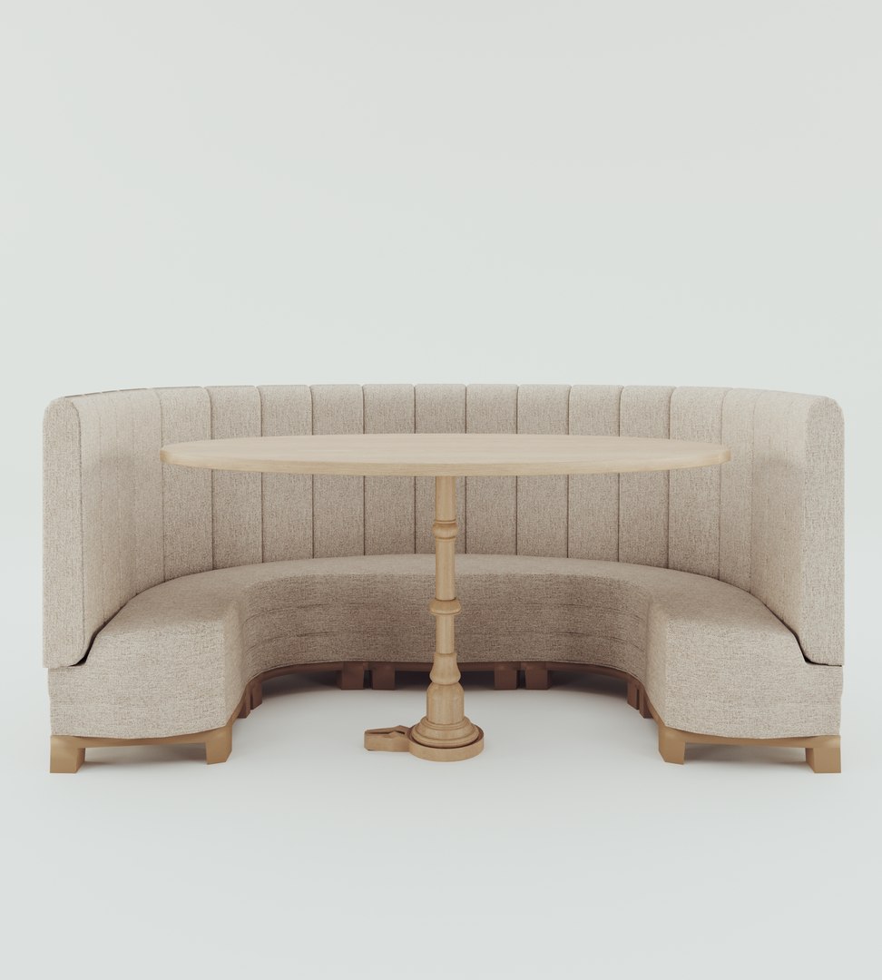 3D Booth Seating - TurboSquid 2017574