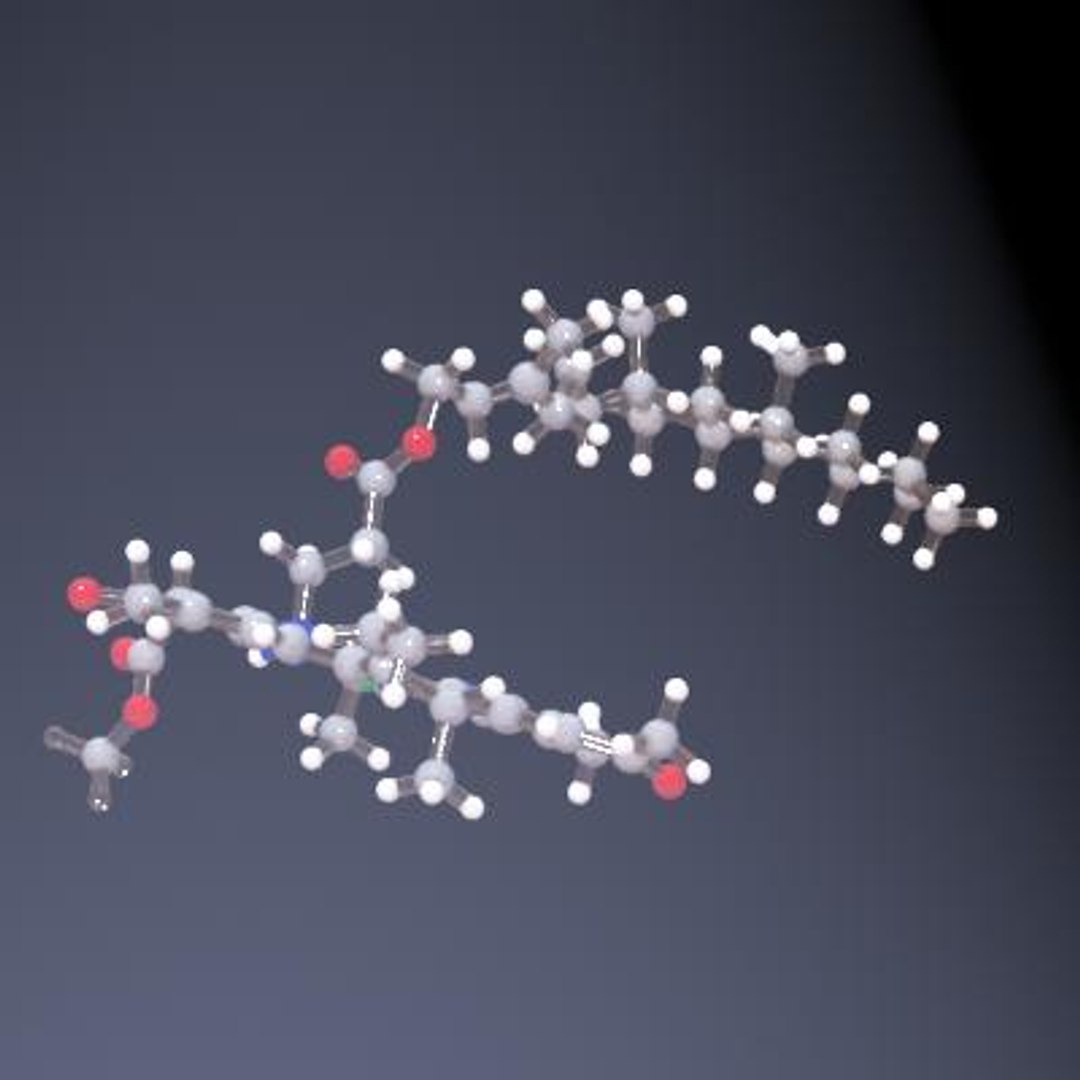 3d Molecule Chlorophyll Model