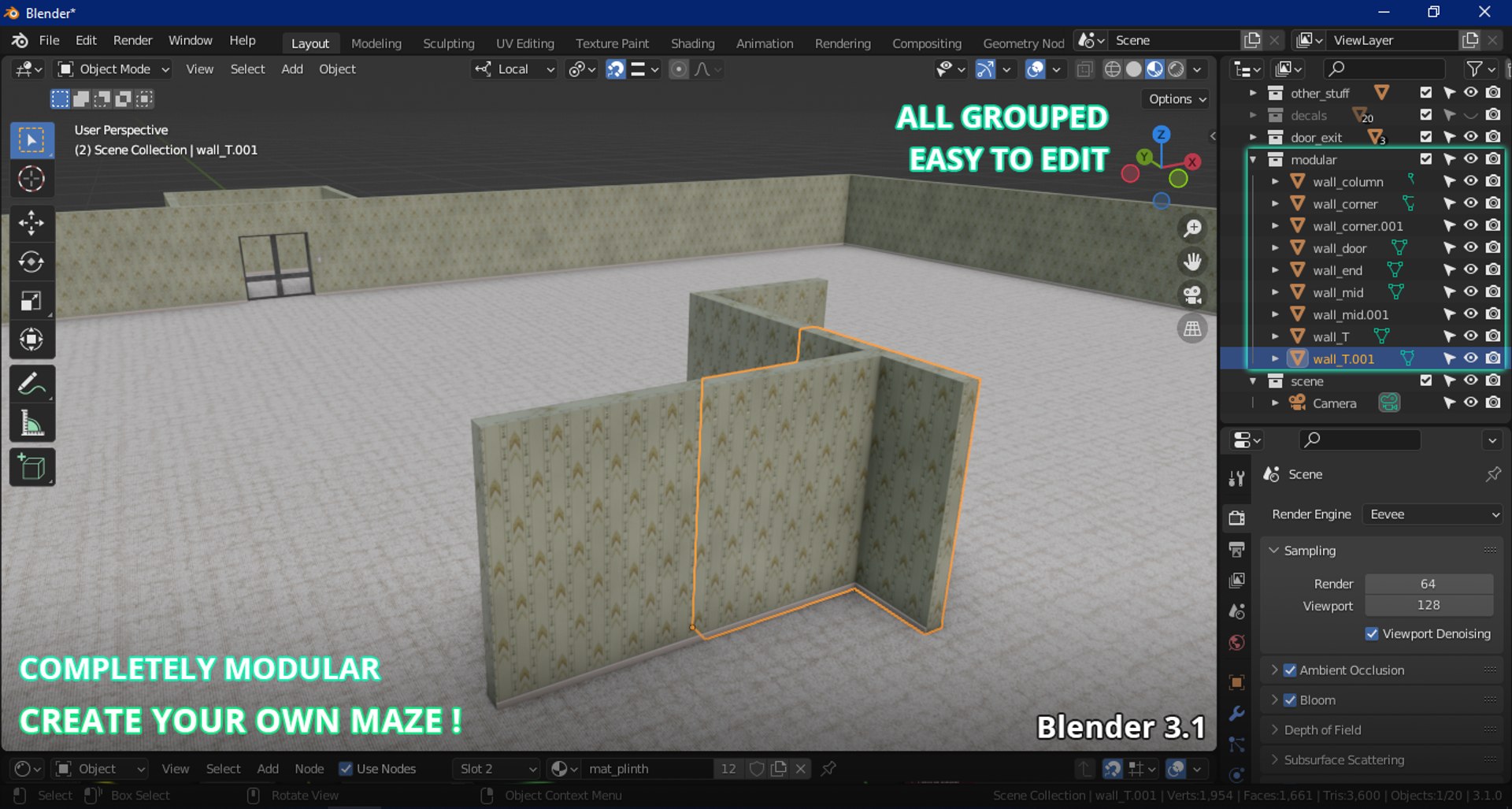 3D Model The Backrooms Maze - TurboSquid 2331866