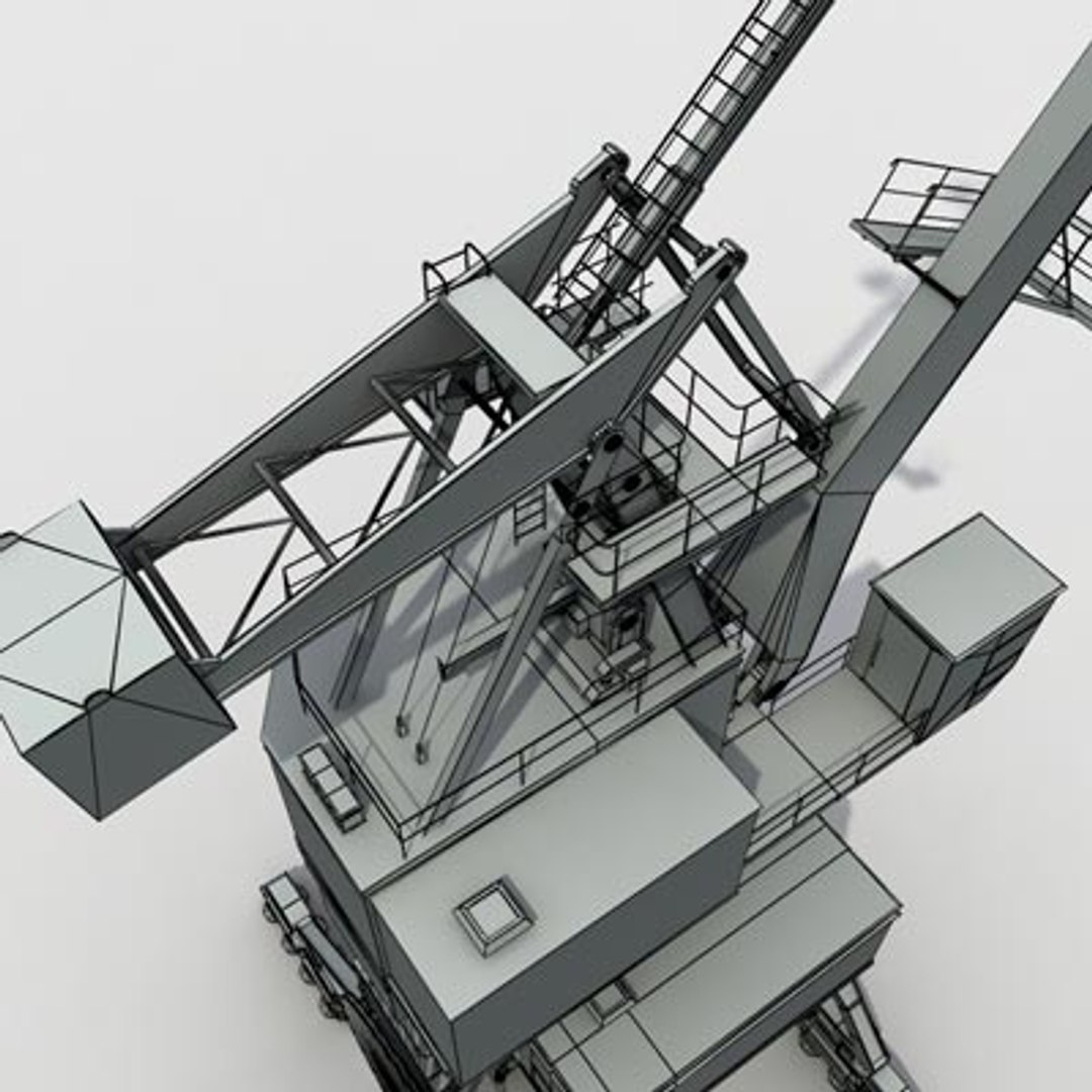 Crane Harbor 3d Model