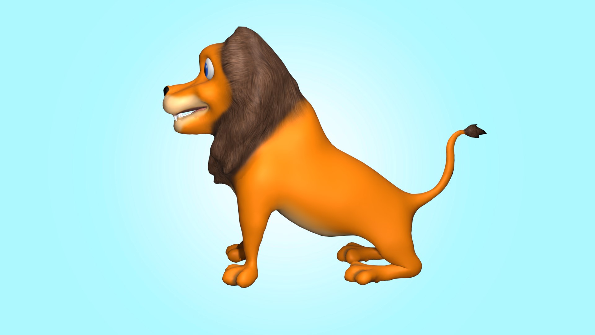 3D Lion Cartoon Model - TurboSquid 1677389