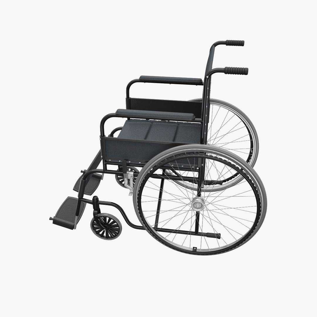 medical wheelchair 3d 3ds