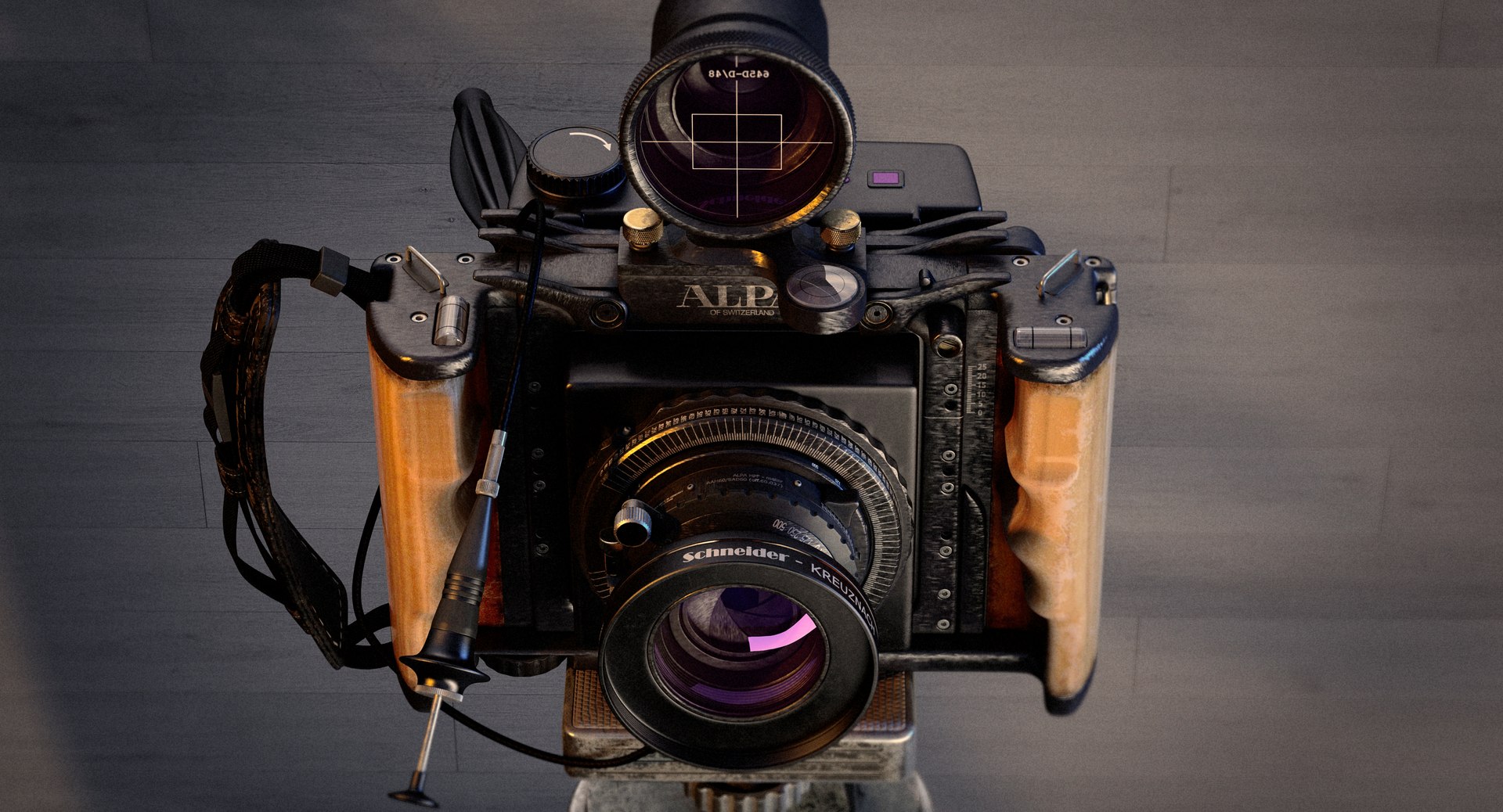 3d Alpa Vintage Camera Model