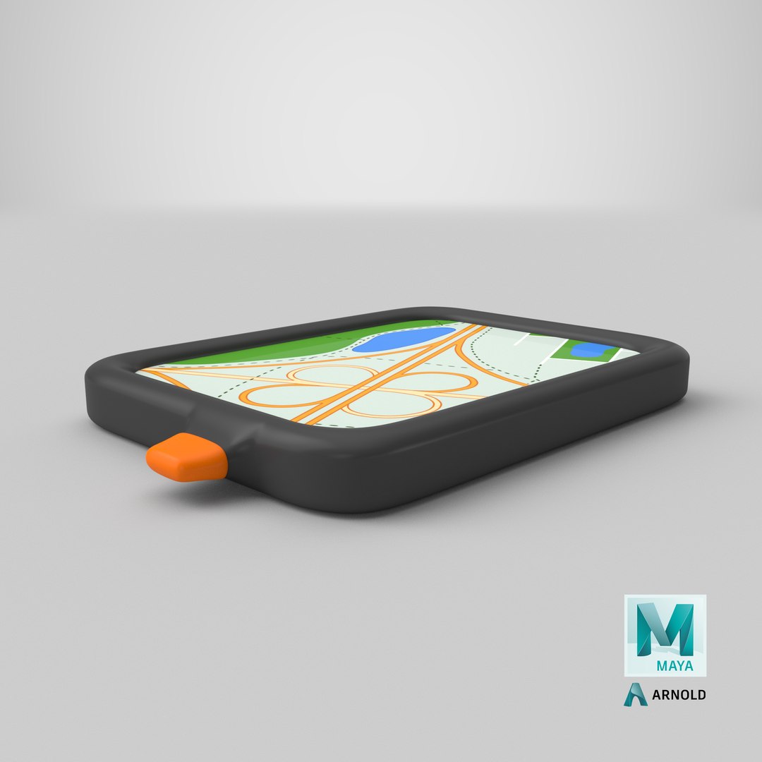 3D Cartoon Gps Navigator - TurboSquid 1664204