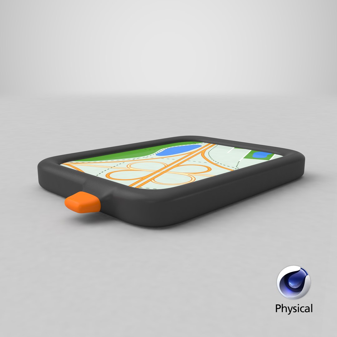 3D Cartoon Gps Navigator - TurboSquid 1664204