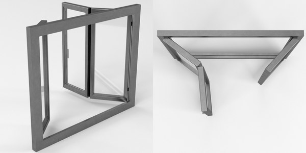 3 panels large window 3D model - TurboSquid 1810411