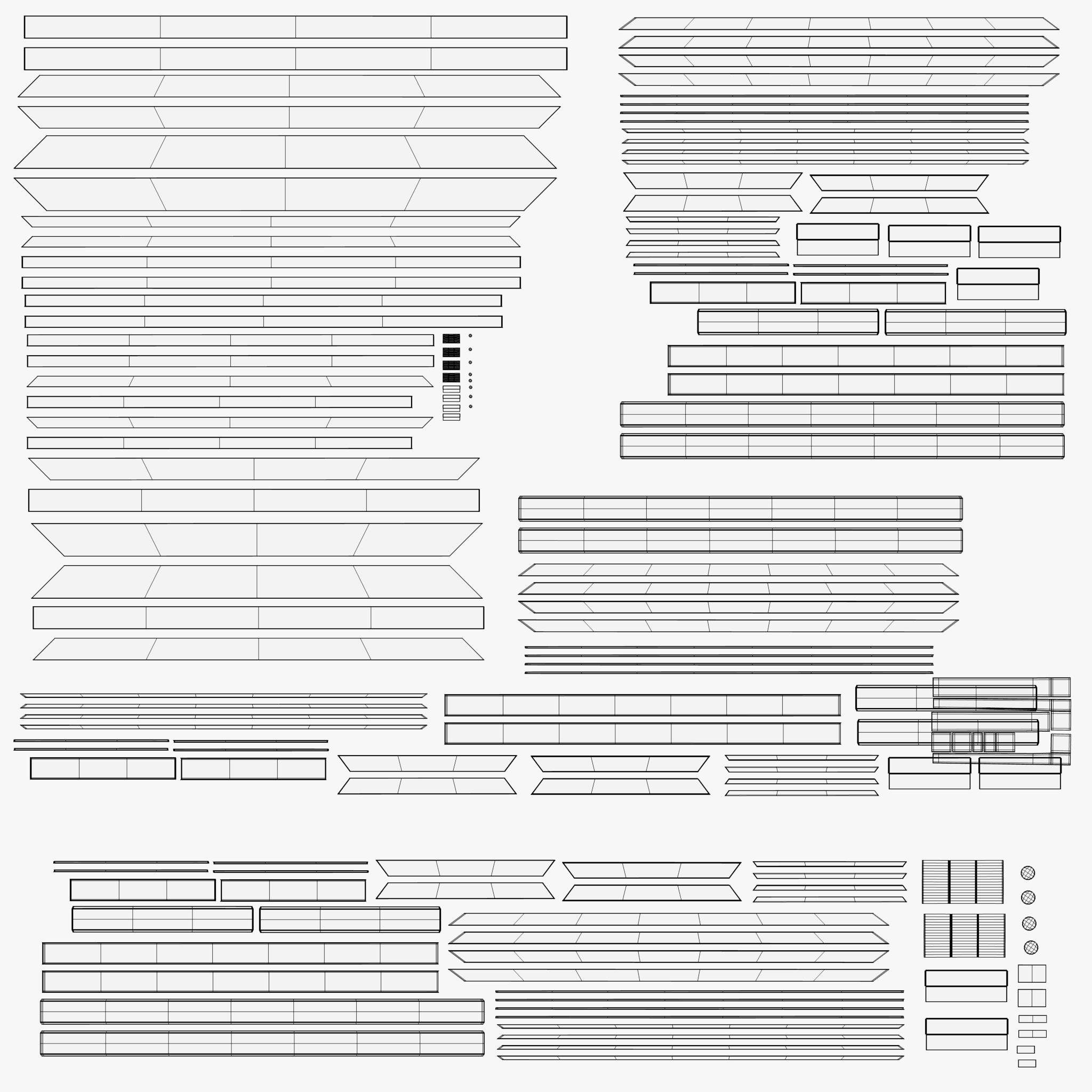 3 panels large window 3D model - TurboSquid 1810411