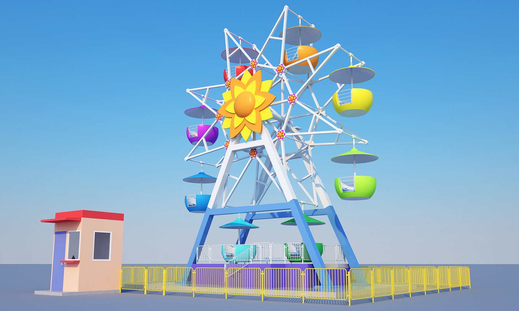 Ferris Wheel Kids Model - TurboSquid 1633544