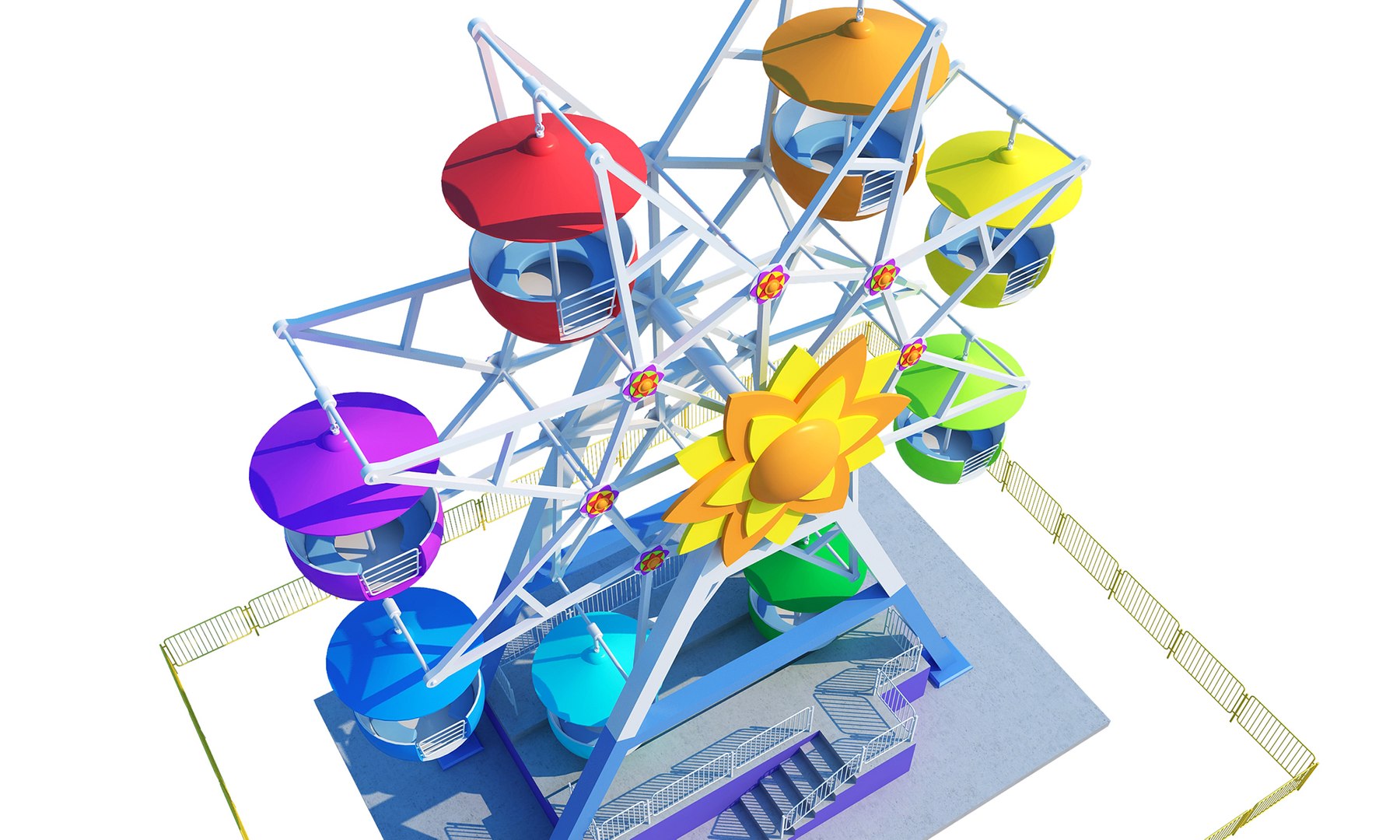 Ferris Wheel Kids Model - TurboSquid 1633544