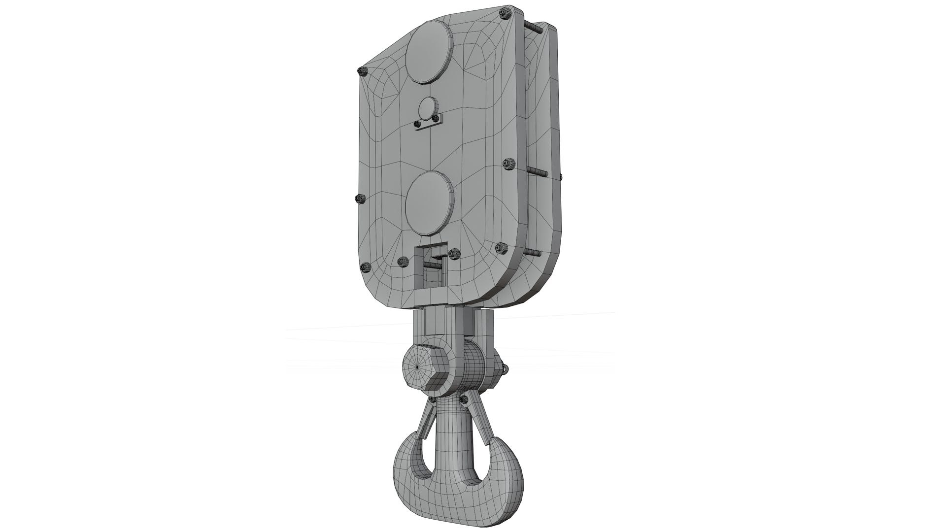 3D Crane Hook Block - Low-poly 3D Model - TurboSquid 2424800