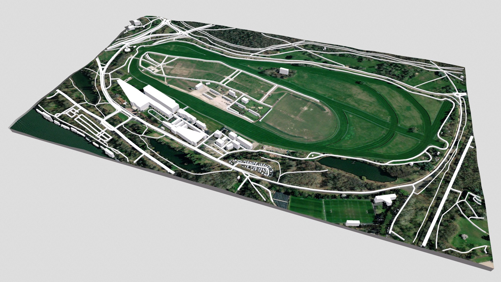 3D Model Longchamp Racecourse Paris France - TurboSquid 2372078