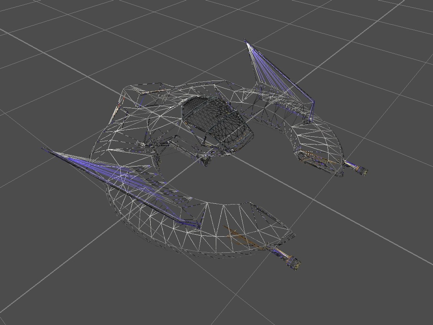 Space Ship Flying Tiger Fbx