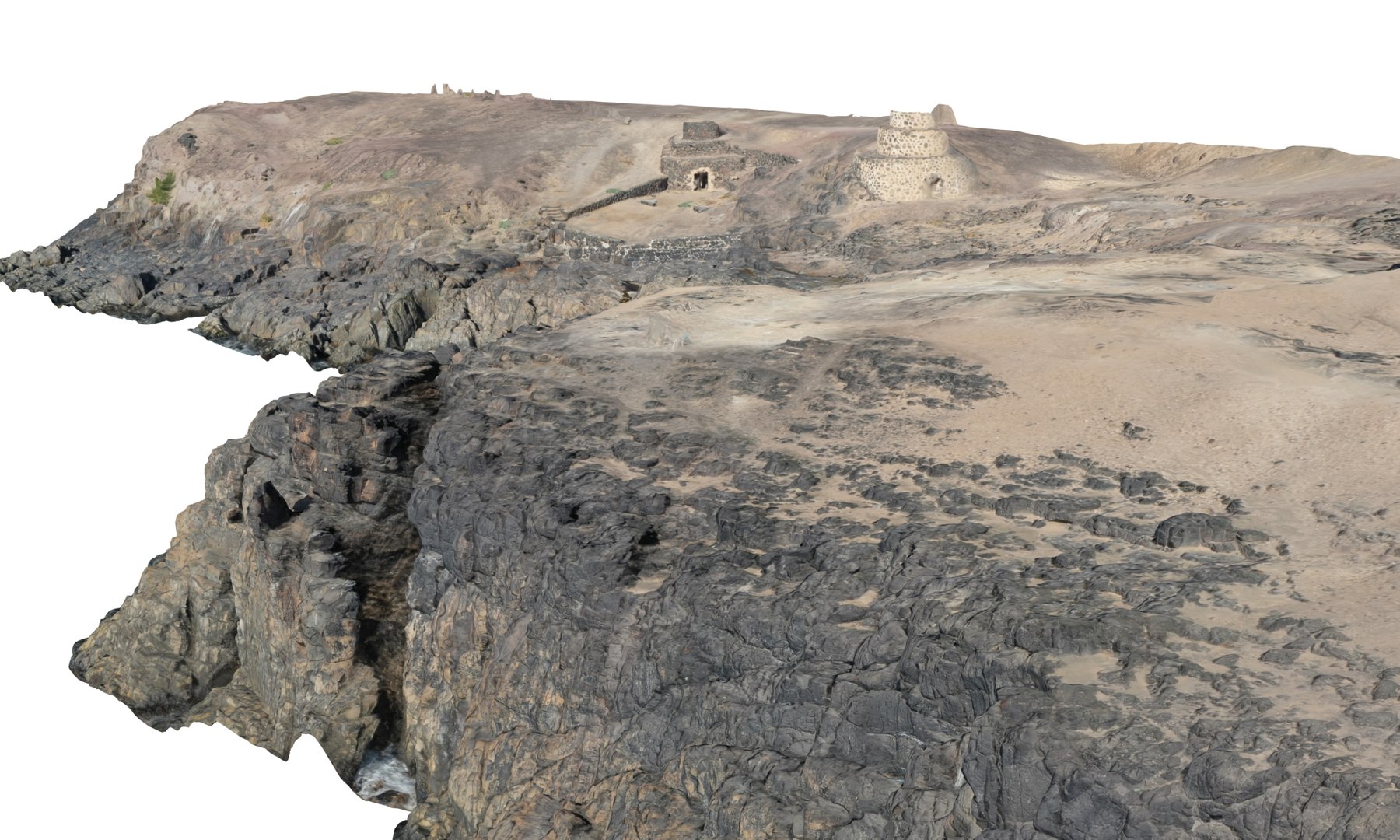 Ocean Cliff Terrain 16 K 3D - TurboSquid 2164822