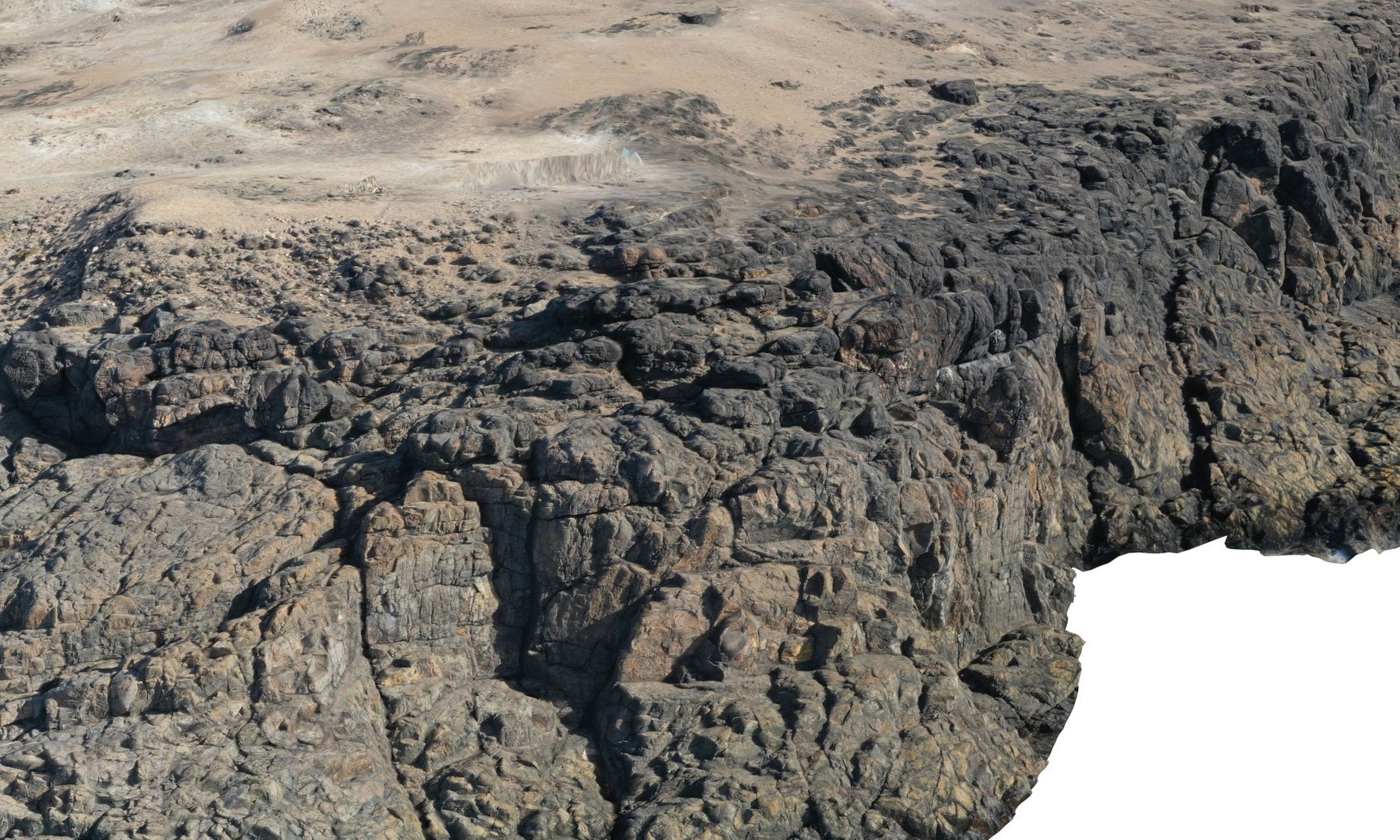 Ocean Cliff Terrain 16 K 3D - TurboSquid 2164822