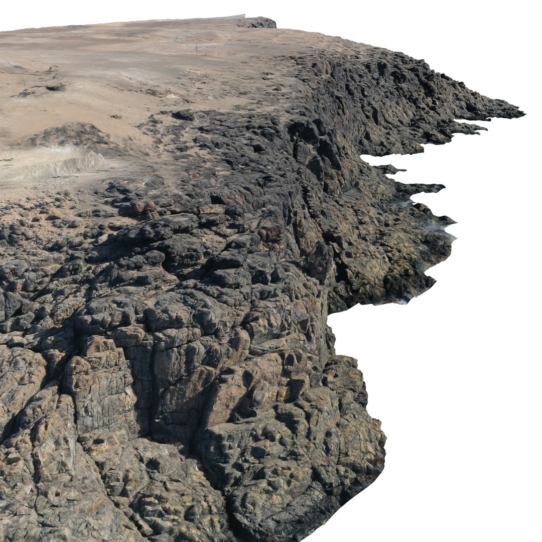 Ocean Cliff Terrain 16 K 3D - TurboSquid 2164822