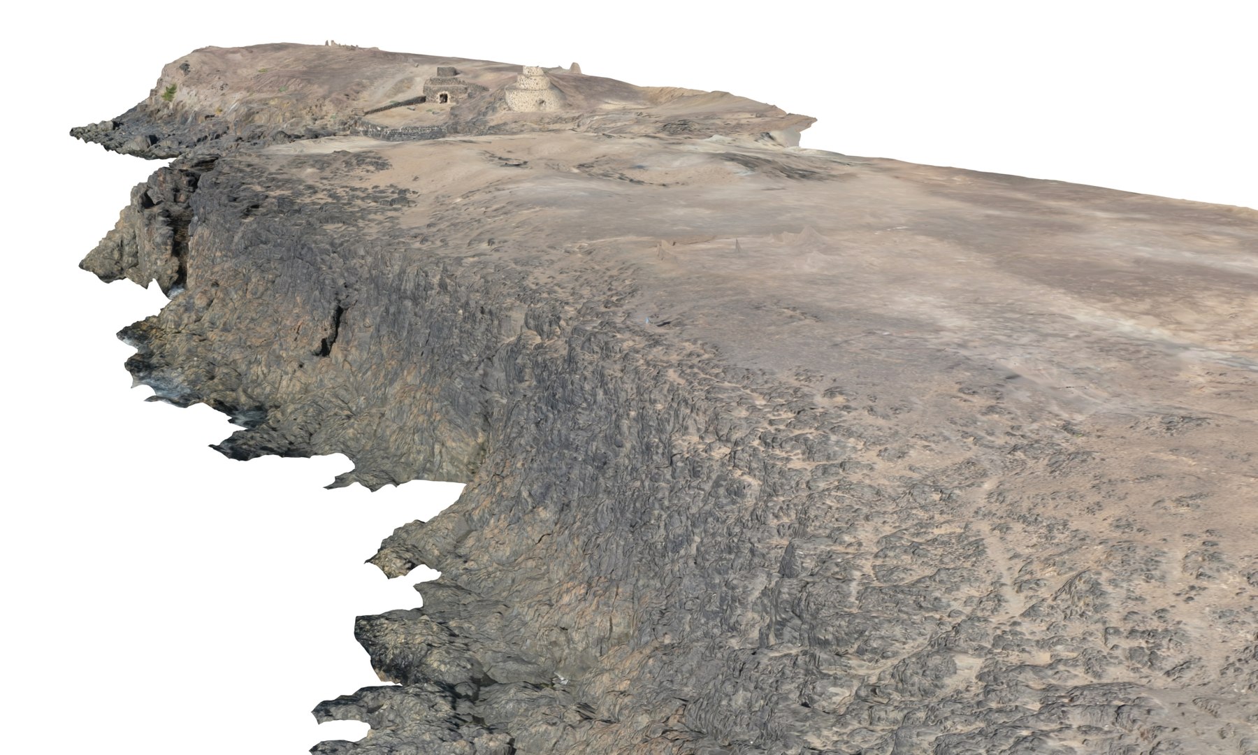 Ocean Cliff Terrain 16 K 3D - TurboSquid 2164822