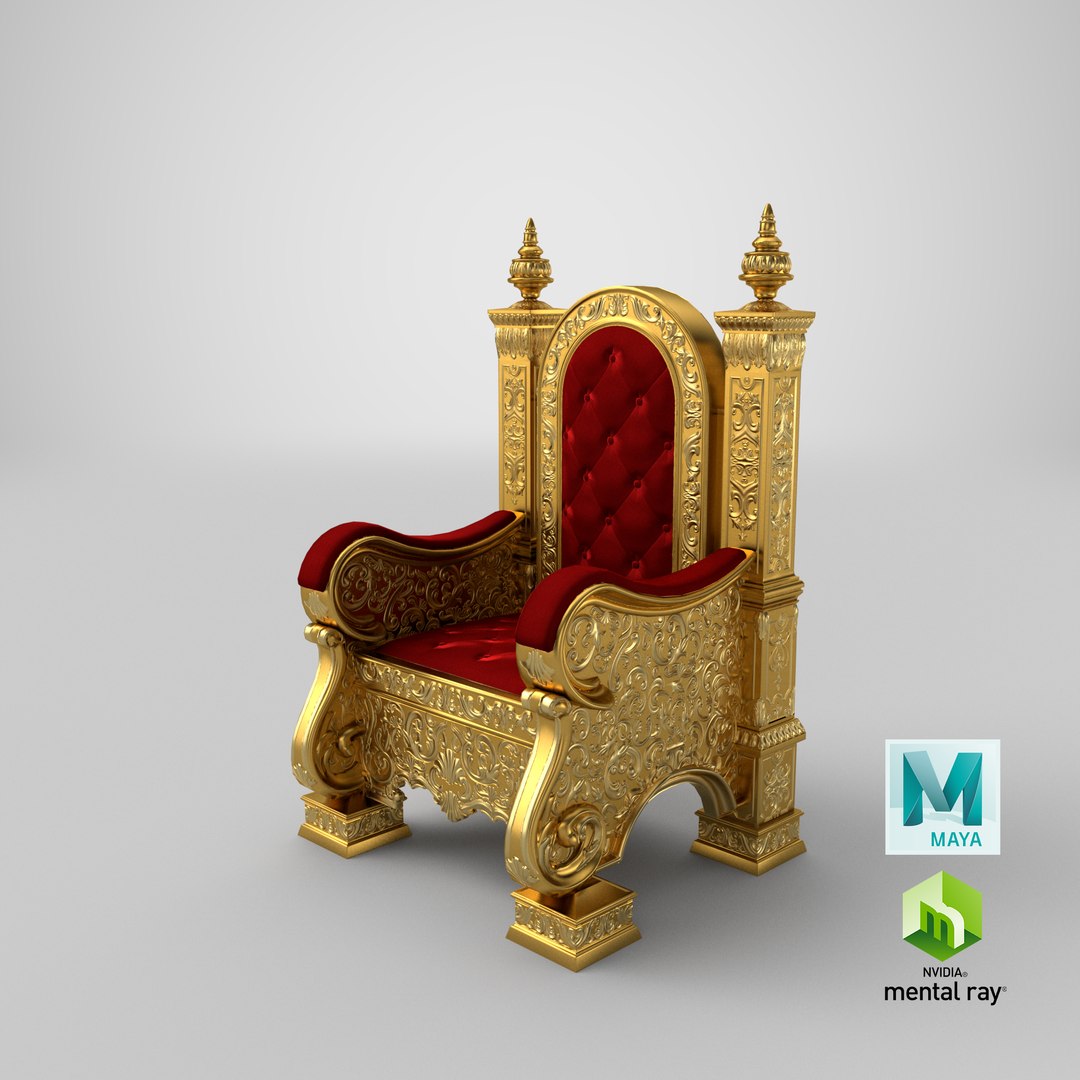 3D kings throne chair model - TurboSquid 1506058
