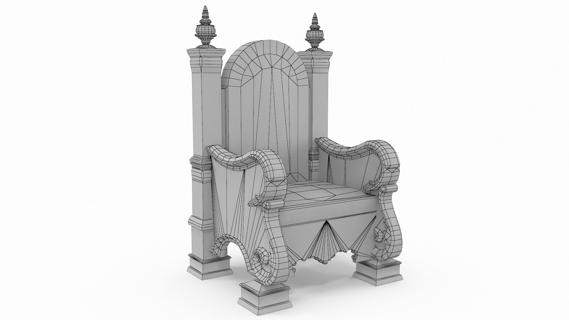 3D Kings Throne Chair Model - TurboSquid 1506058
