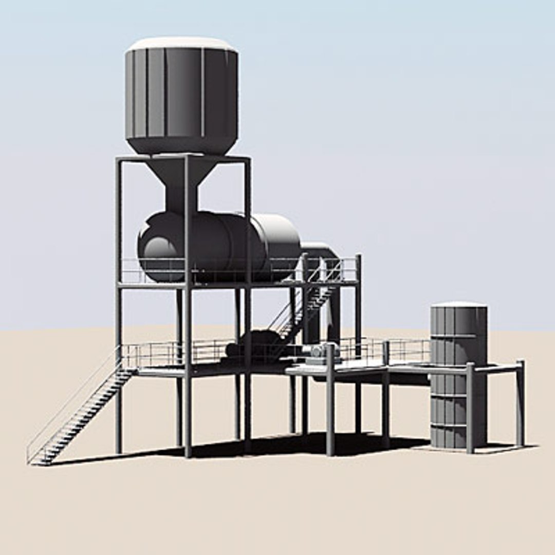industrial iii 3d model