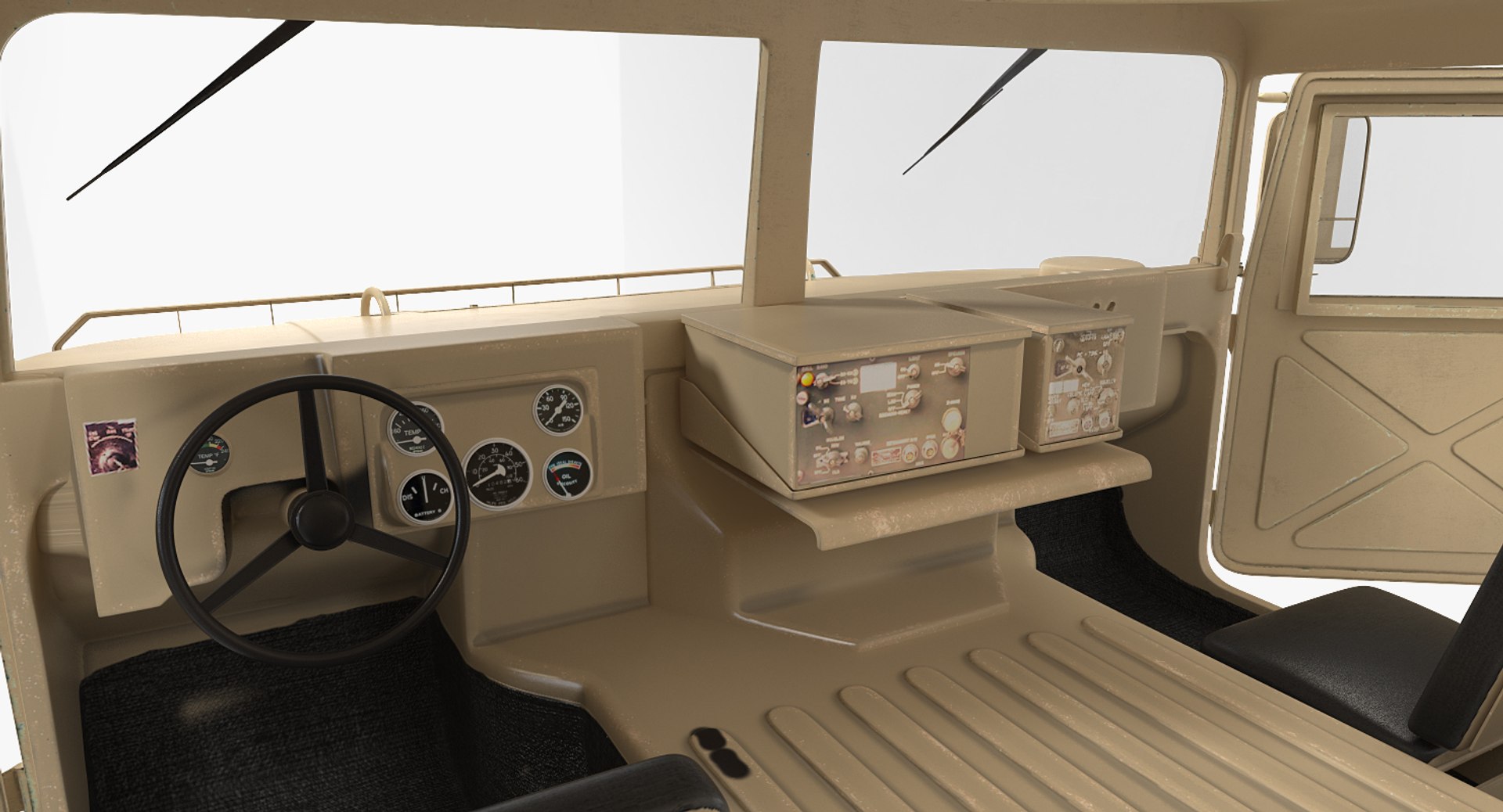 hmmwv tow missile carrier 3d model