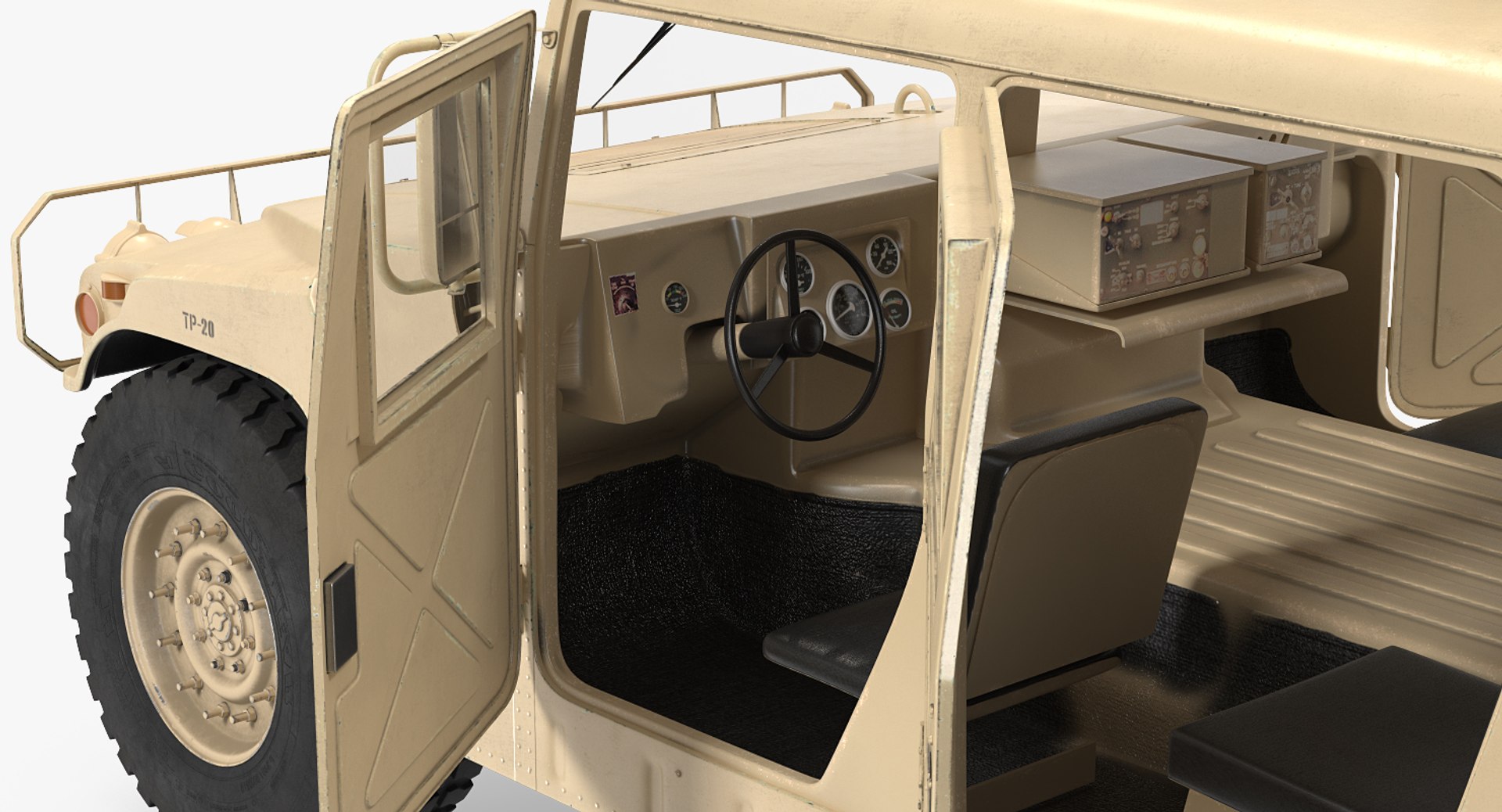 hmmwv tow missile carrier 3d model