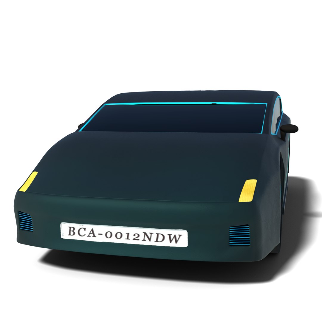 Sports Car Neon 3D - TurboSquid 2095286