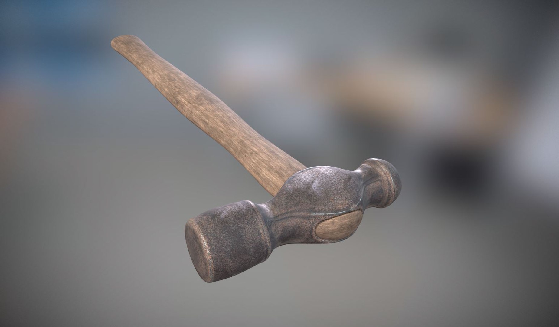 Ball Peen Hammer Pbr Obj Free